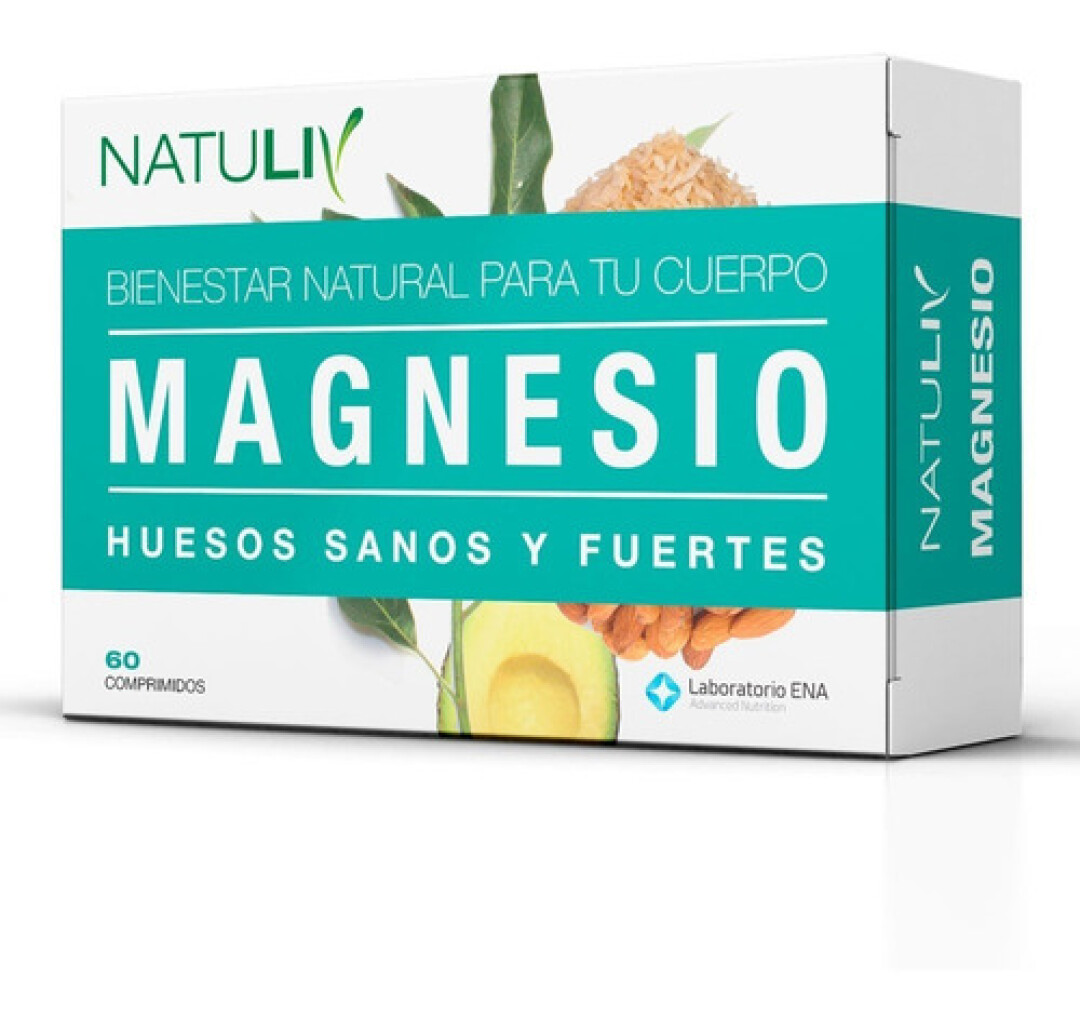 NATULIV MAGNESIO PLUS 30 CAPSULAS | V y J Suplementos