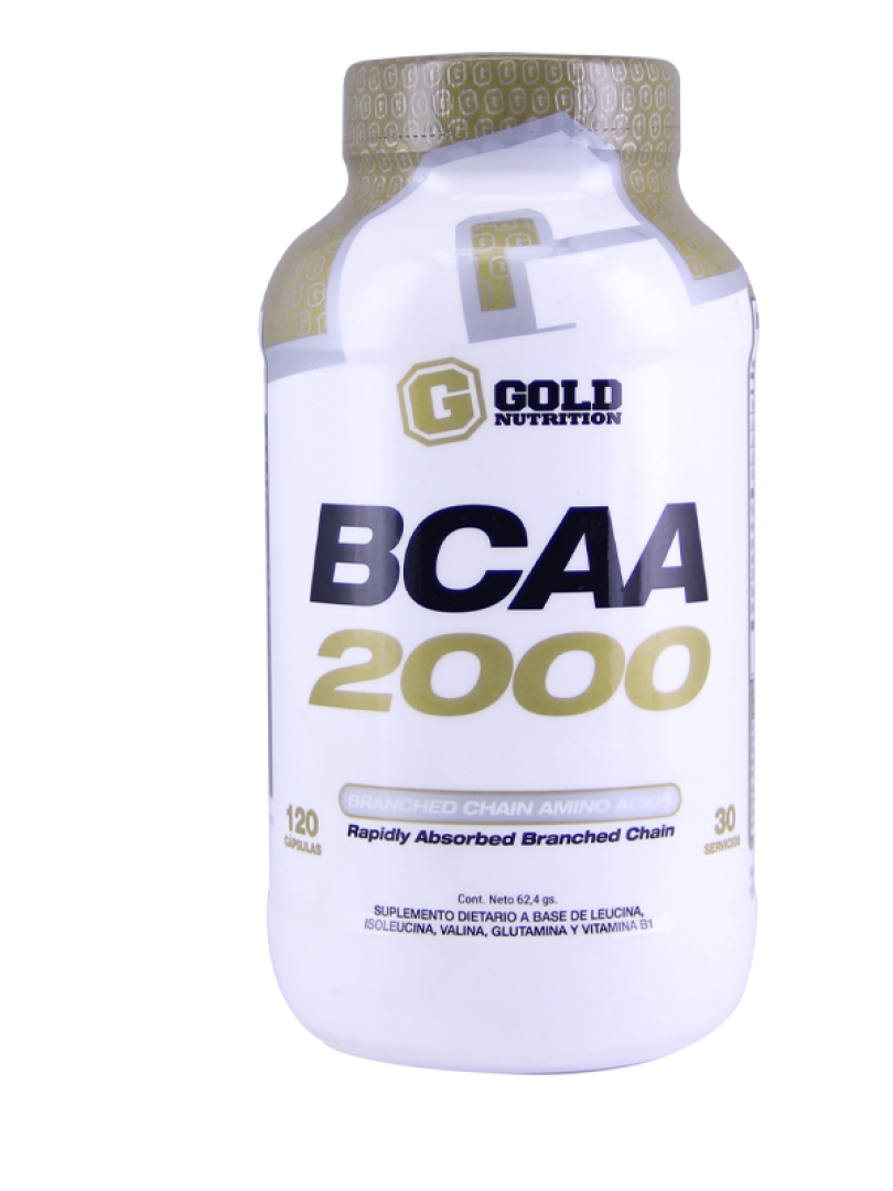 GOLD NUTRITION BCAA 2000 120 TABLETAS | V y J Suplementos